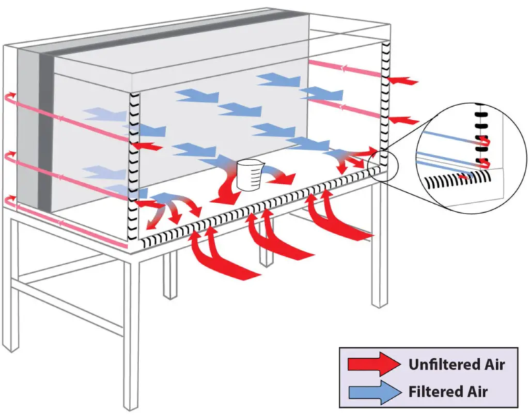 Laminar flow hood/cabinet - Parts, Principle, Application - Biology ...