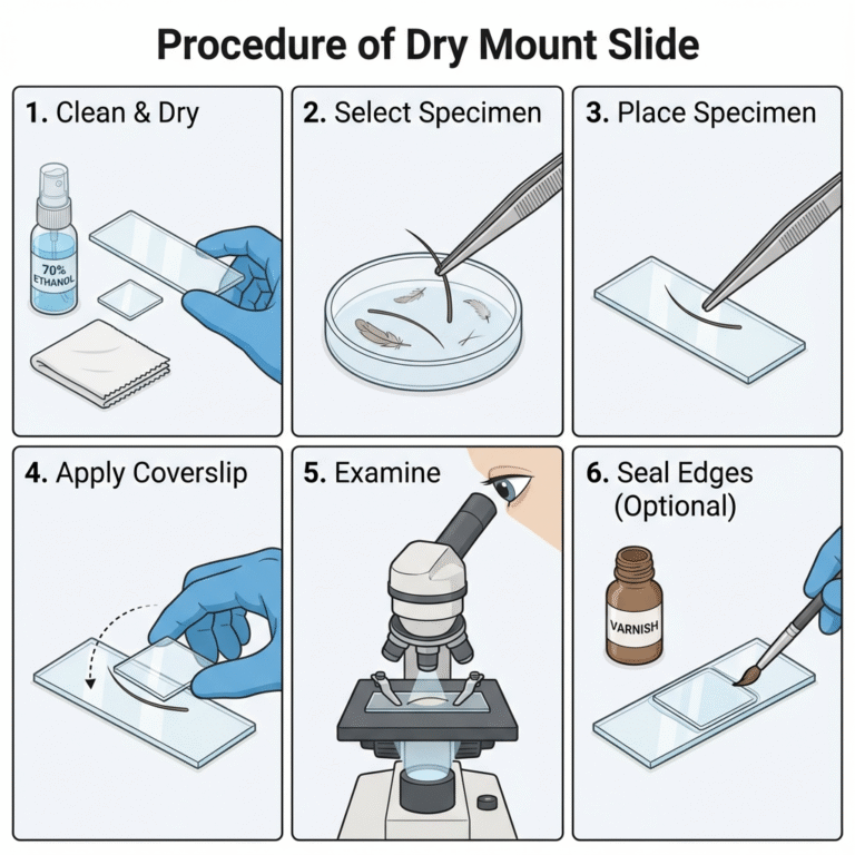 Dry Mount Slides - Principle, Preparation, Uses - Biology Notes Online