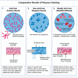 Kinyoun stain (Acid Fast Cold) Method - Principle, Procedure, Result ...