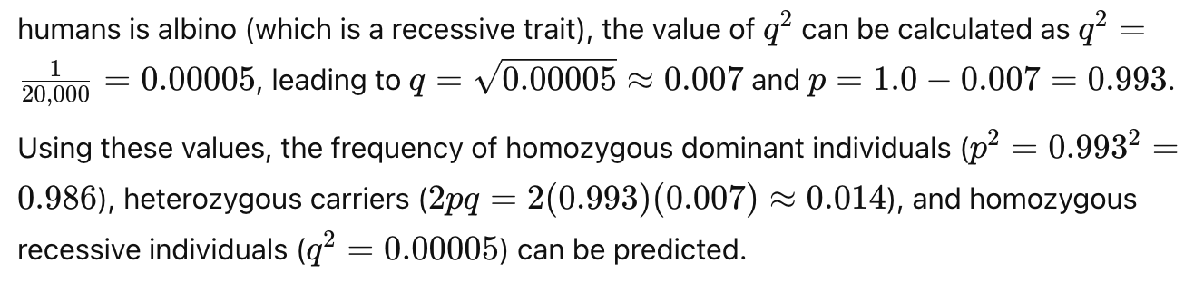 Population genetics - Unitary and modular population, Hardy-Weinberg ...