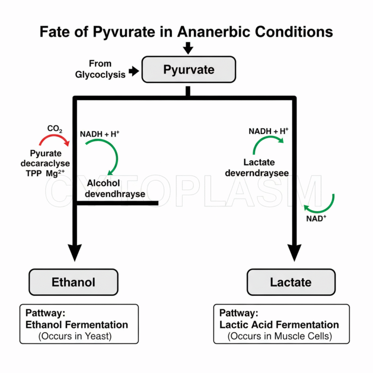 Fate of Pyruvate - Acetyl CoA, Lactate, Alcohol Formation - Biology ...