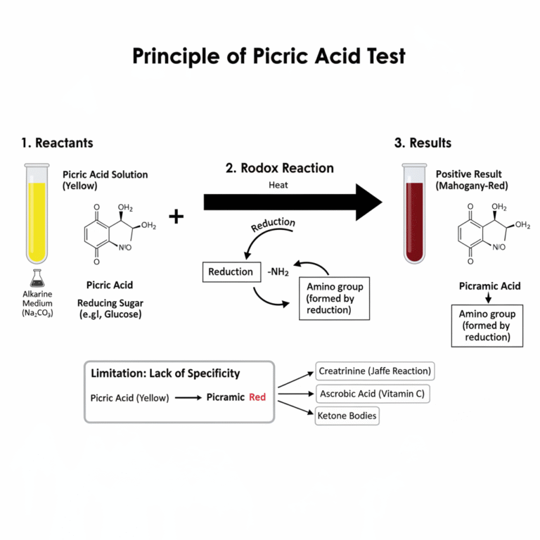 Picric Acid Test for Glucose - Principle, Procedure, Result, Uses ...