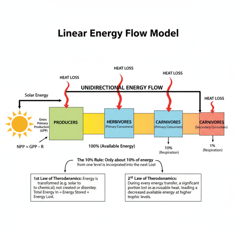 Models of Energy Flow in a Ecosystem - Linear and Y-shaped food chains ...