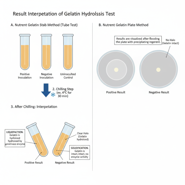 Gelatin Hydrolysis Test - Purpose, Principle, Procedure, Result ...