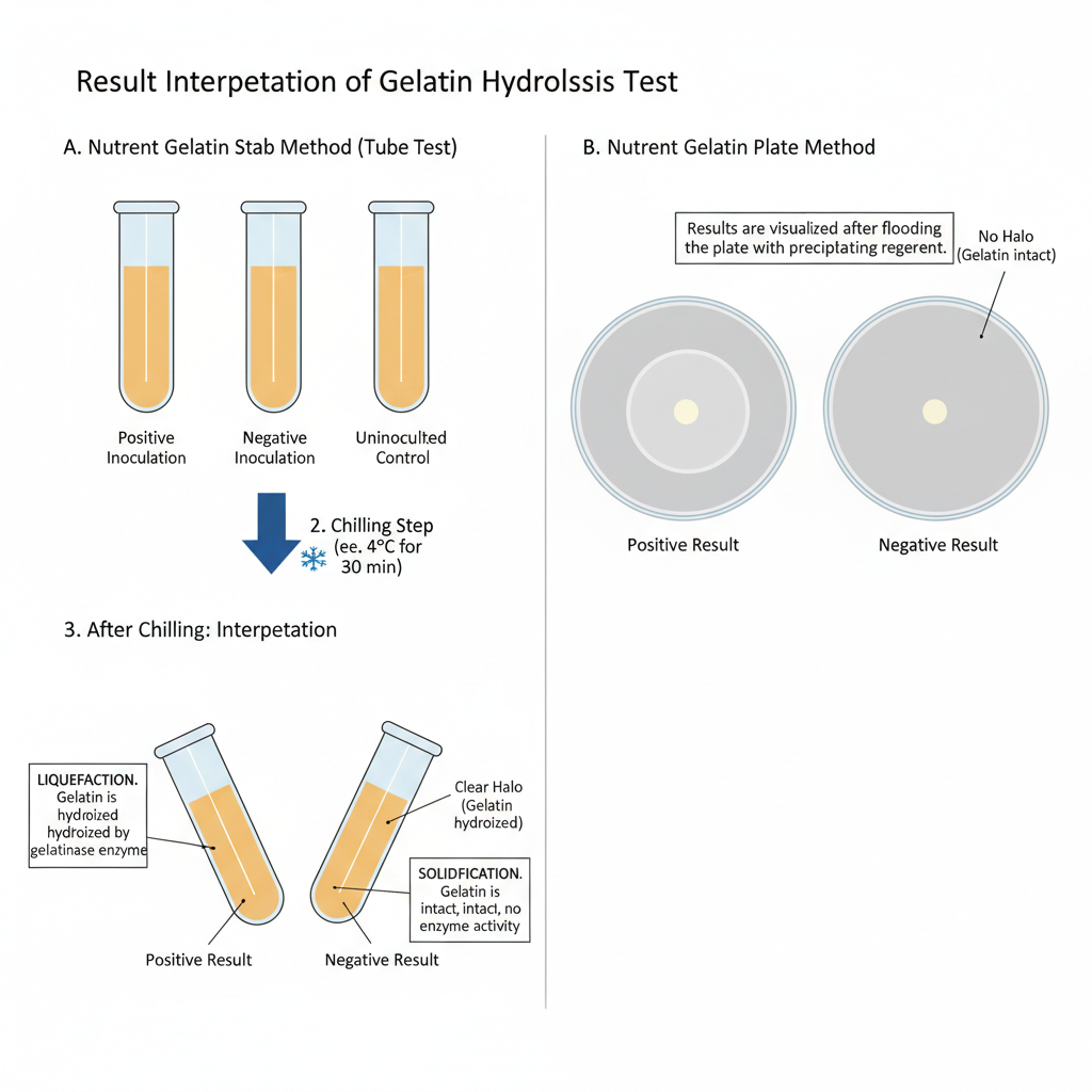 Gelatin Hydrolysis Test - Purpose, Principle, Procedure, Result ...