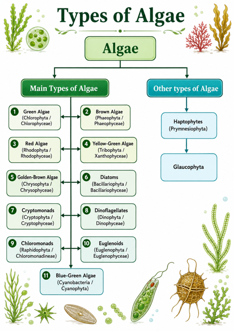 Types of Algae With their example - Biology Notes Online
